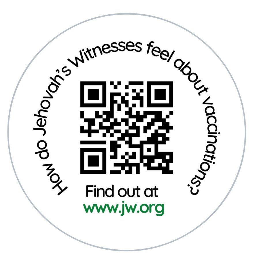 Mixed pack of 4 designs - JW.org qr code round label | JW ministry ...