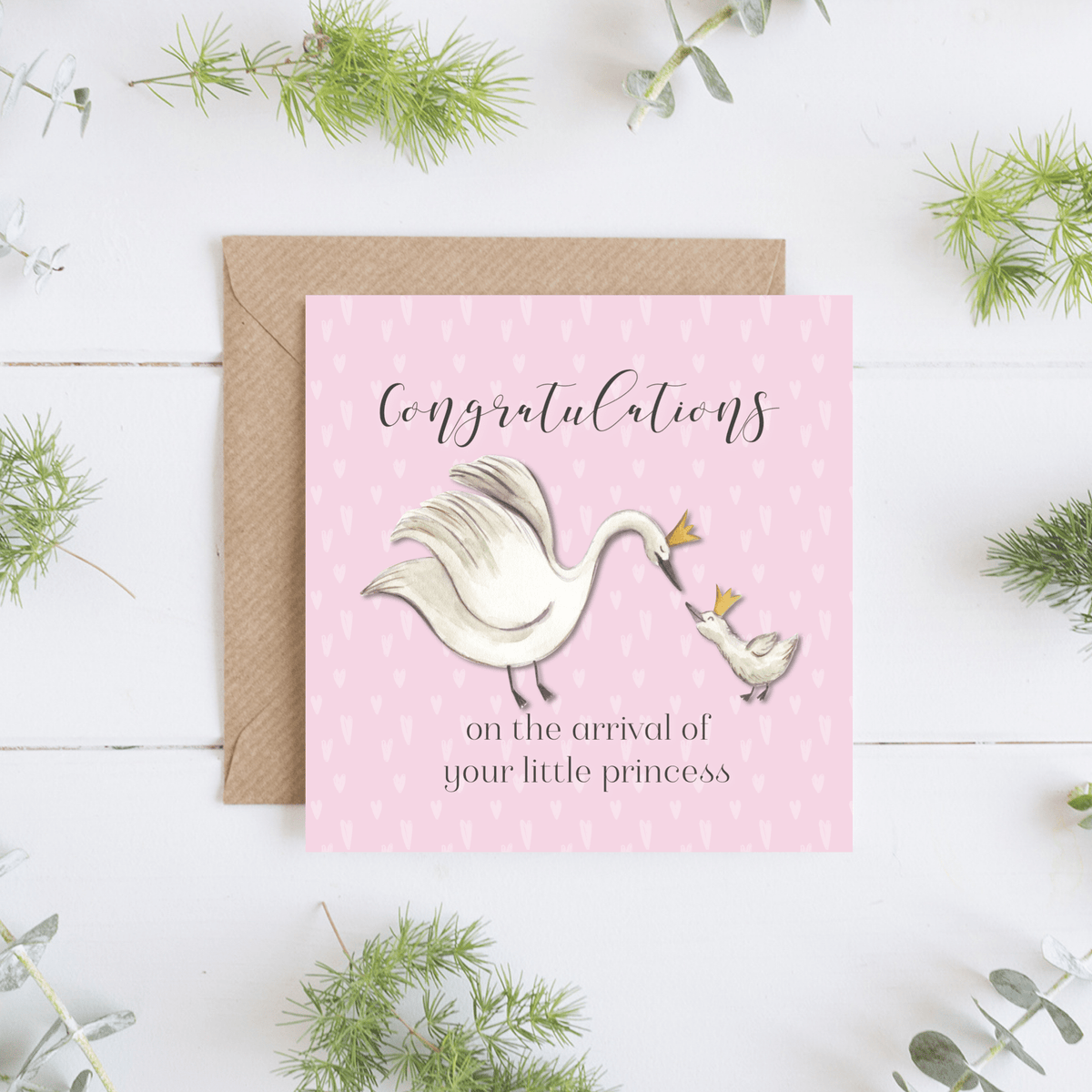 Congratulations on the arrival of your little princess | new baby card ...