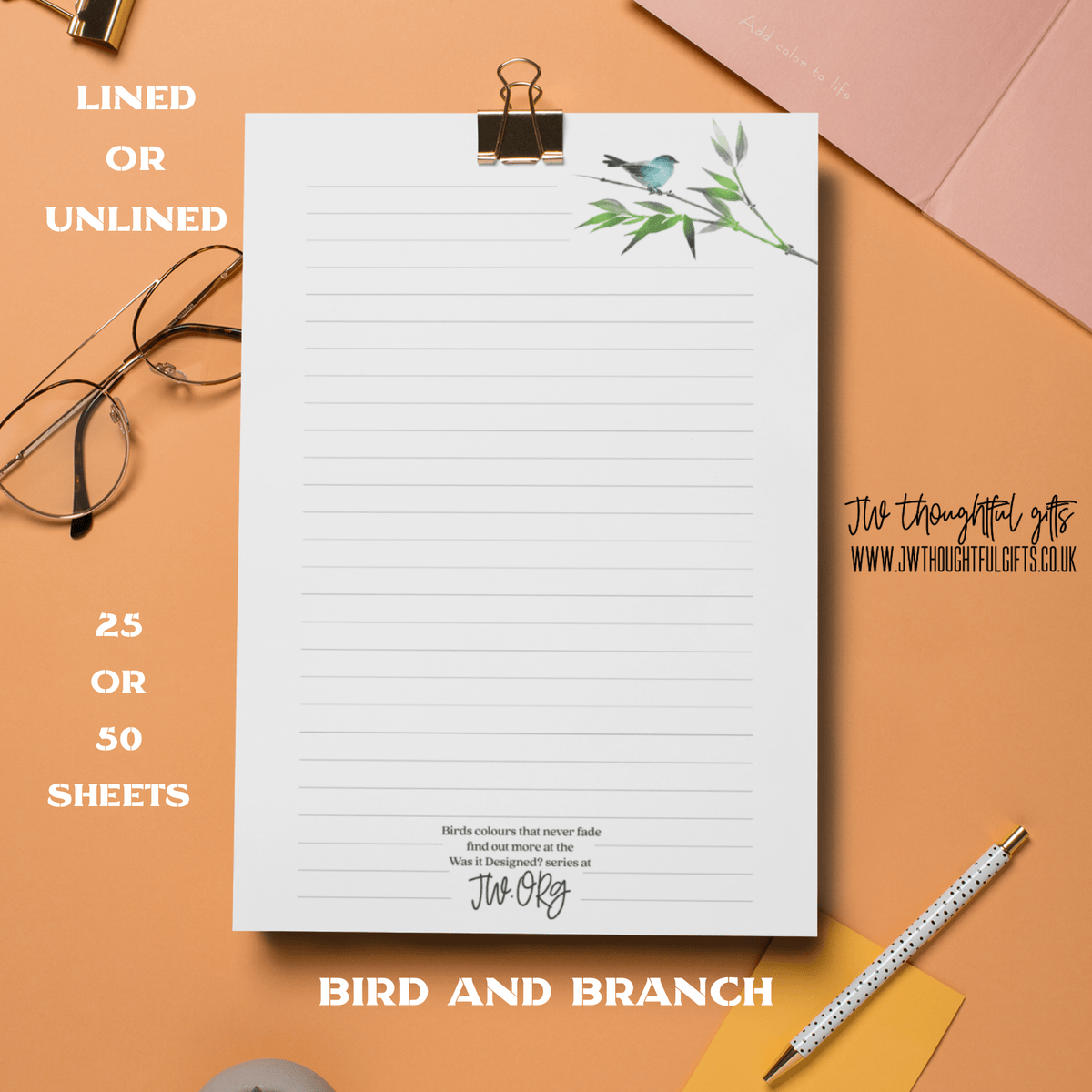 JW Letter Writing Paper | mixed pack of designs | please visit JW.org ...